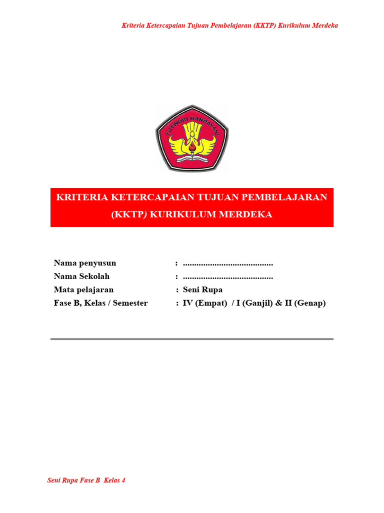 KKTP Kurikulum Merdeka | PDF