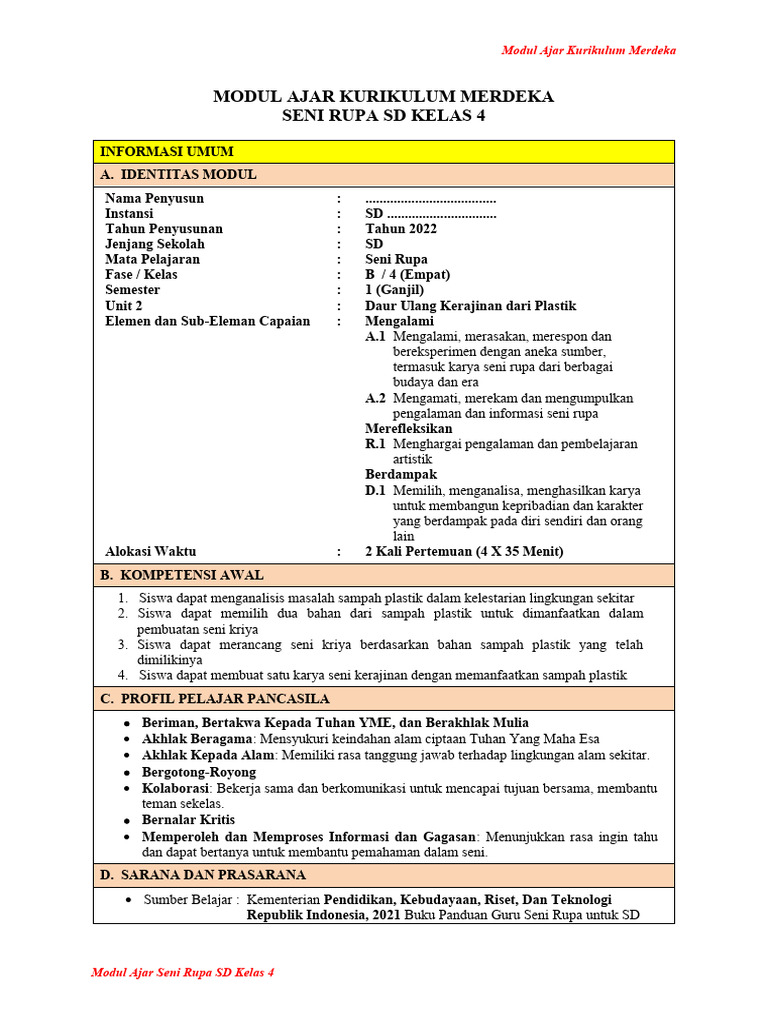 Modul Ajar UNIT 2 | PDF