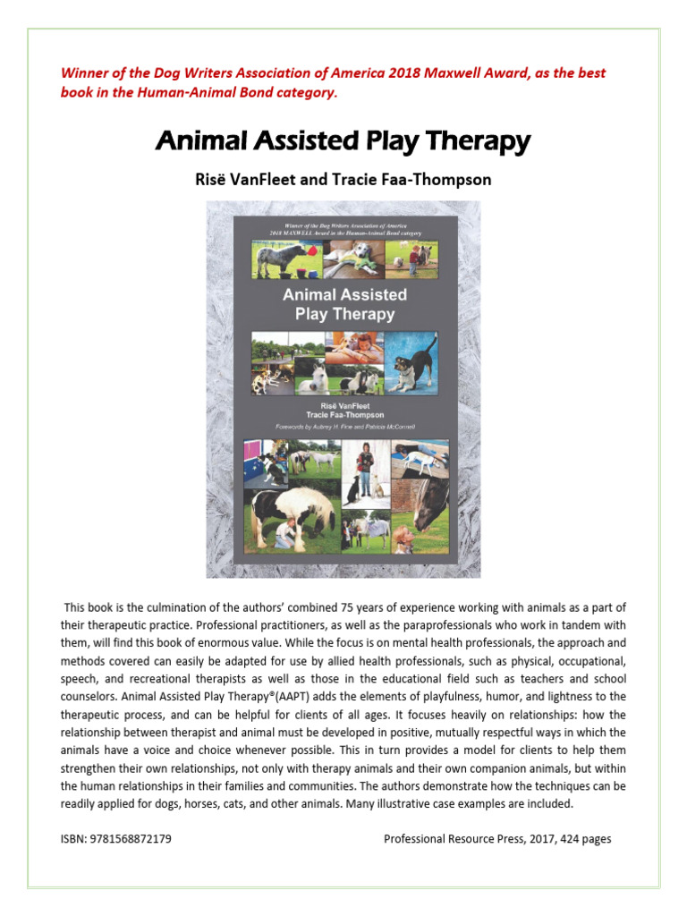 Animal Assisted Play Therapy Book | PDF | Psychotherapy | Play Therapy