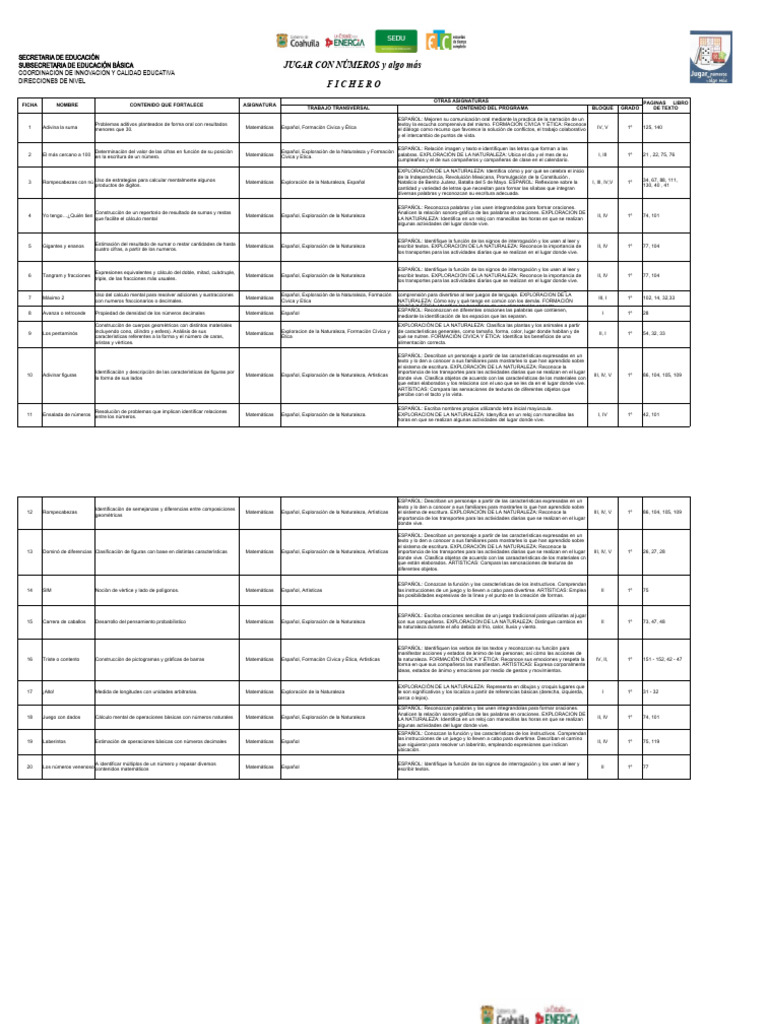 Fichero Jugar Con Numeros 1 | PDF | Matemáticas | España
