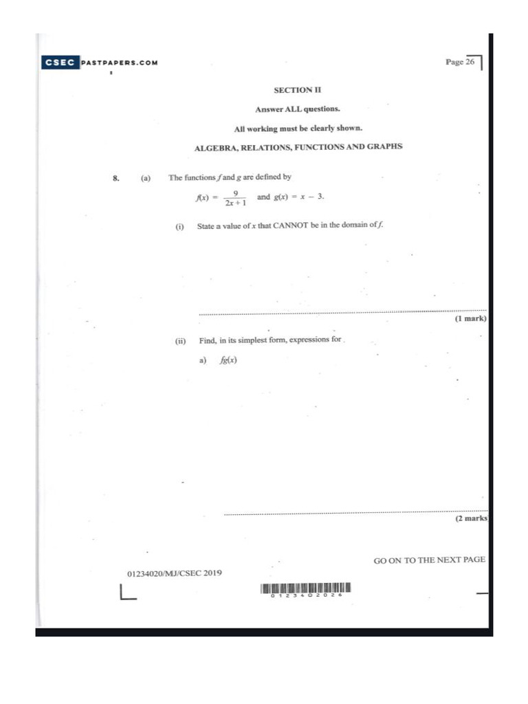 May 2019 Paper 2 | PDF