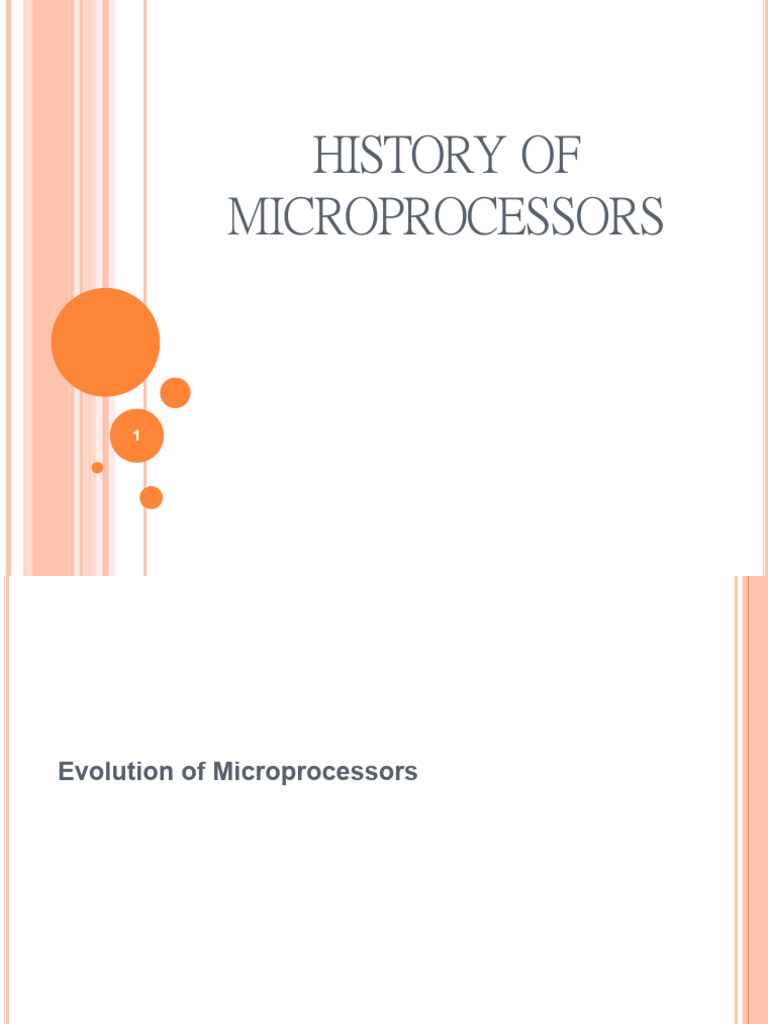 History of Microprocessors | PDF | Central Processing Unit | Microprocessor