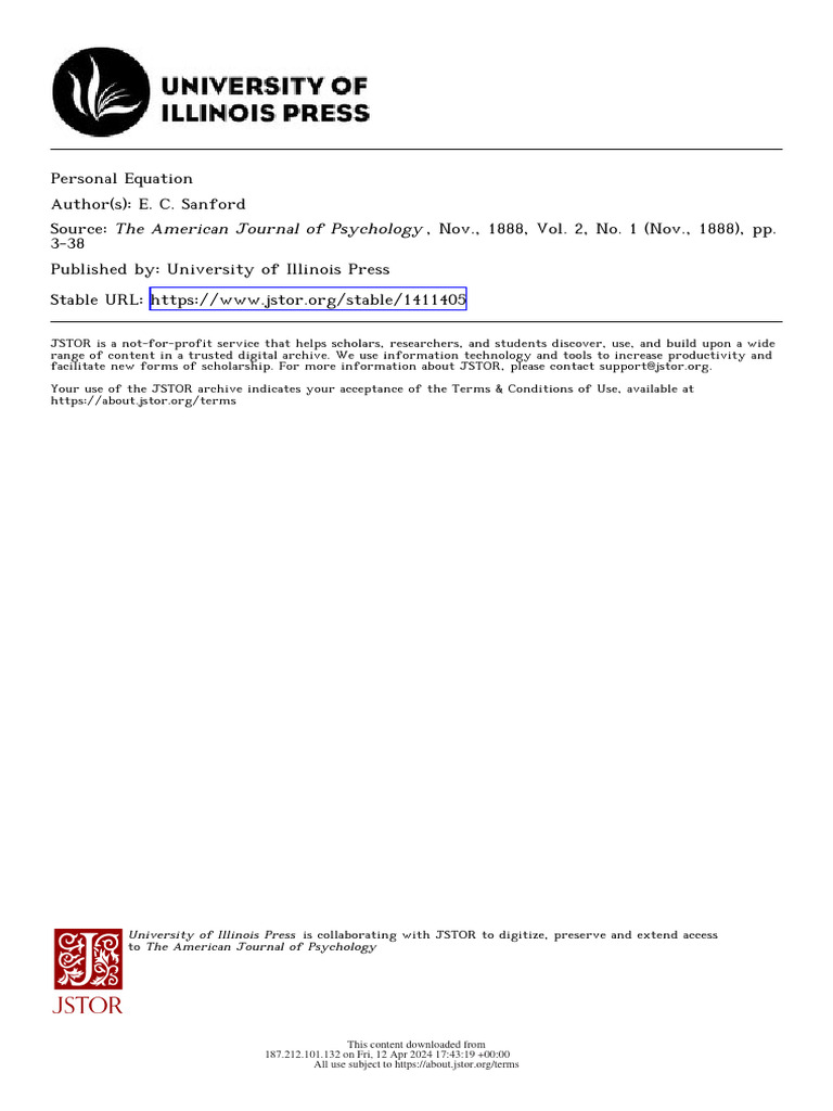 Personal Equation | PDF | Stars | Astronomy