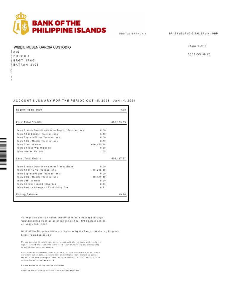 Bpi 3 | PDF | Credit Card | Debit Card