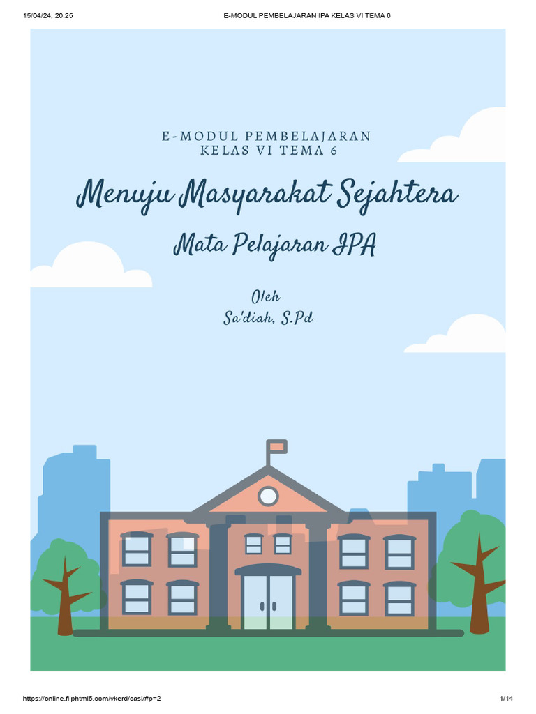 E-Modul IPA Kelas VI Tema 6 | PDF | Kajian Bahasa Asing