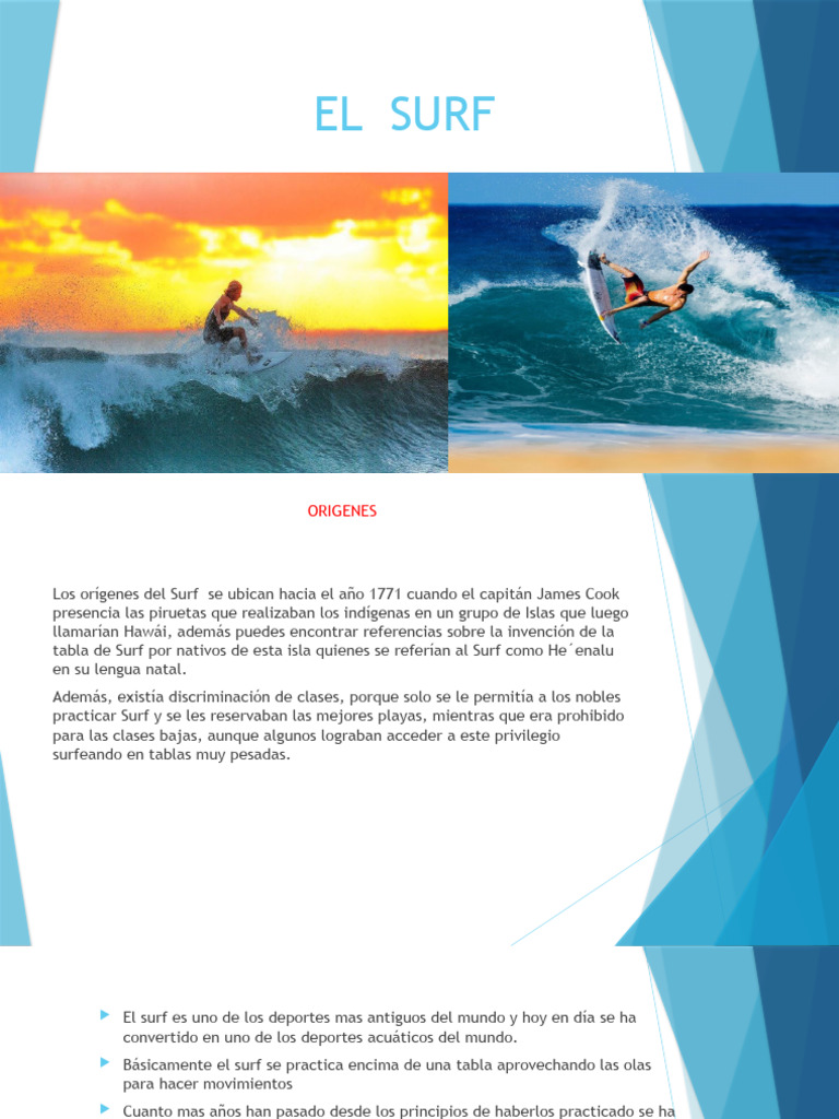 Historia y Técnicas del Surf | PDF | Deportes individuales | Deportes ...