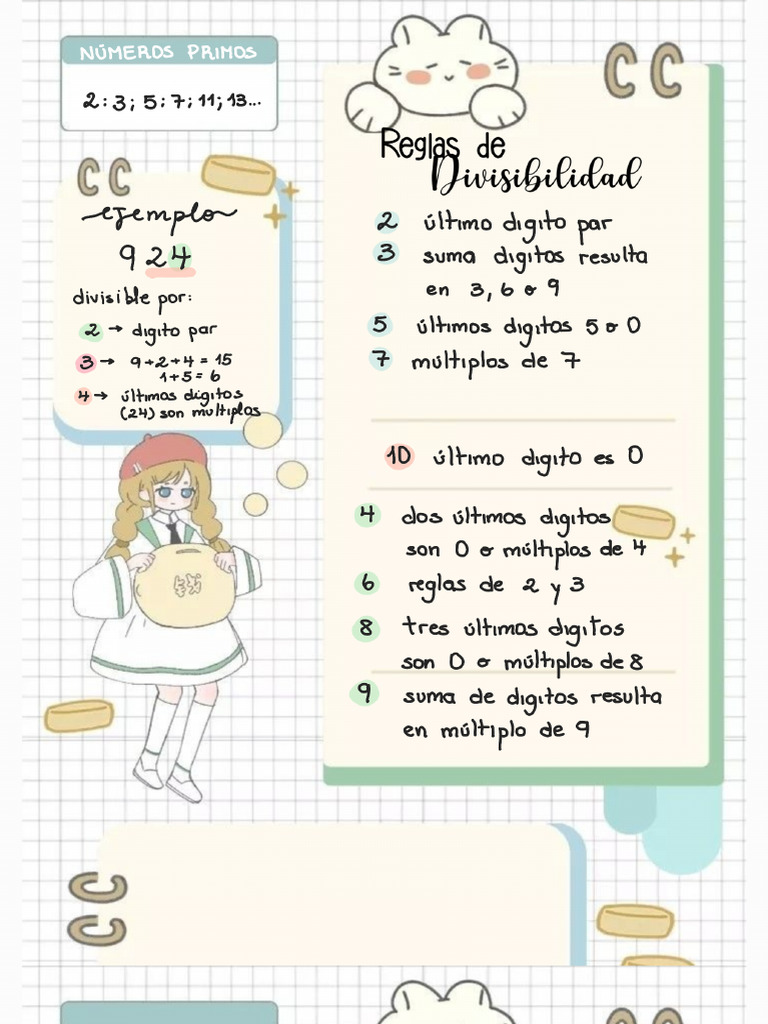 Reglas de Divisibilidad | PDF