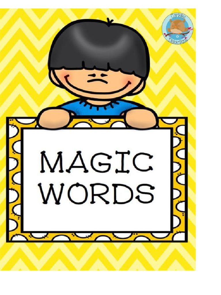 20 Magic Words in English for Kids | PDF
