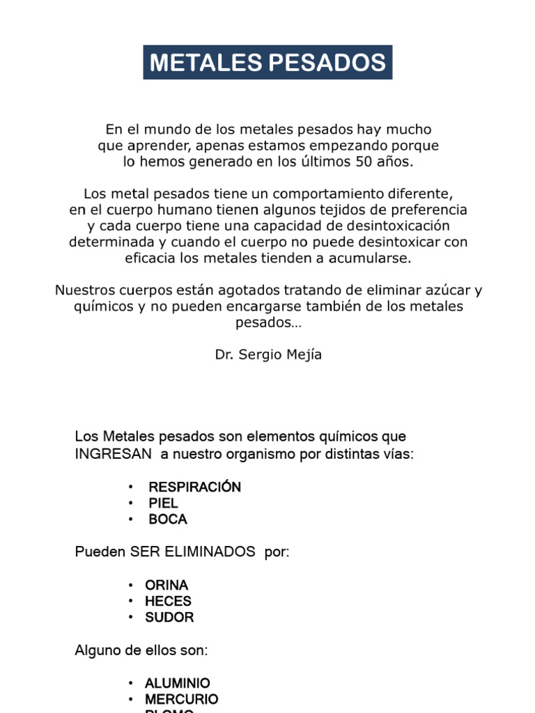 Metales Pesados | PDF