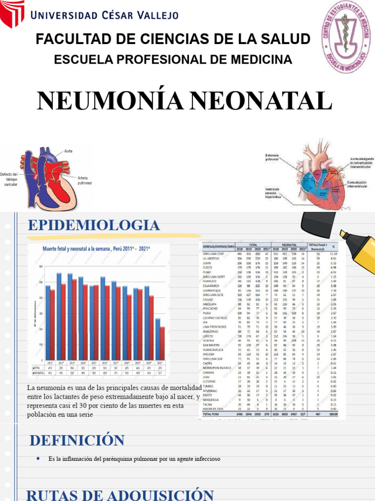 Neumonía Neonatal: Causas y Diagnóstico | PDF | Neumonía | Microbiología