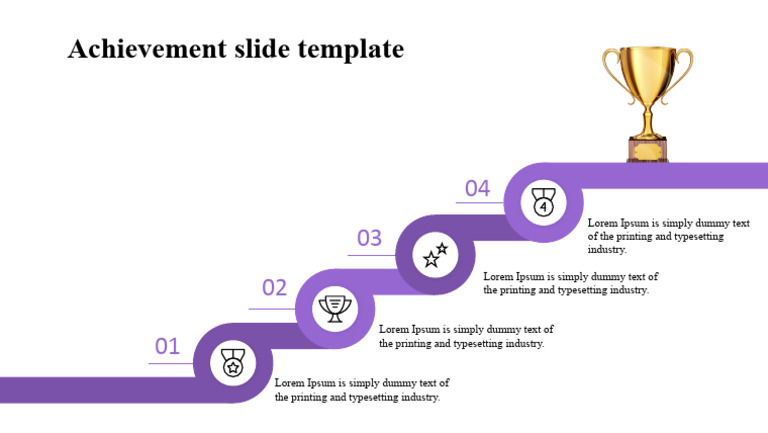 Achievement Slide Template Design | PDF