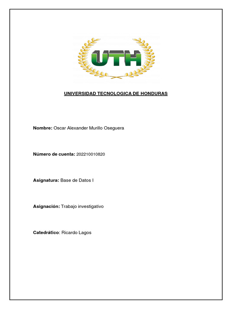 Tipos de JOIN en Bases de Datos | Descargar gratis PDF | Bases de datos ...