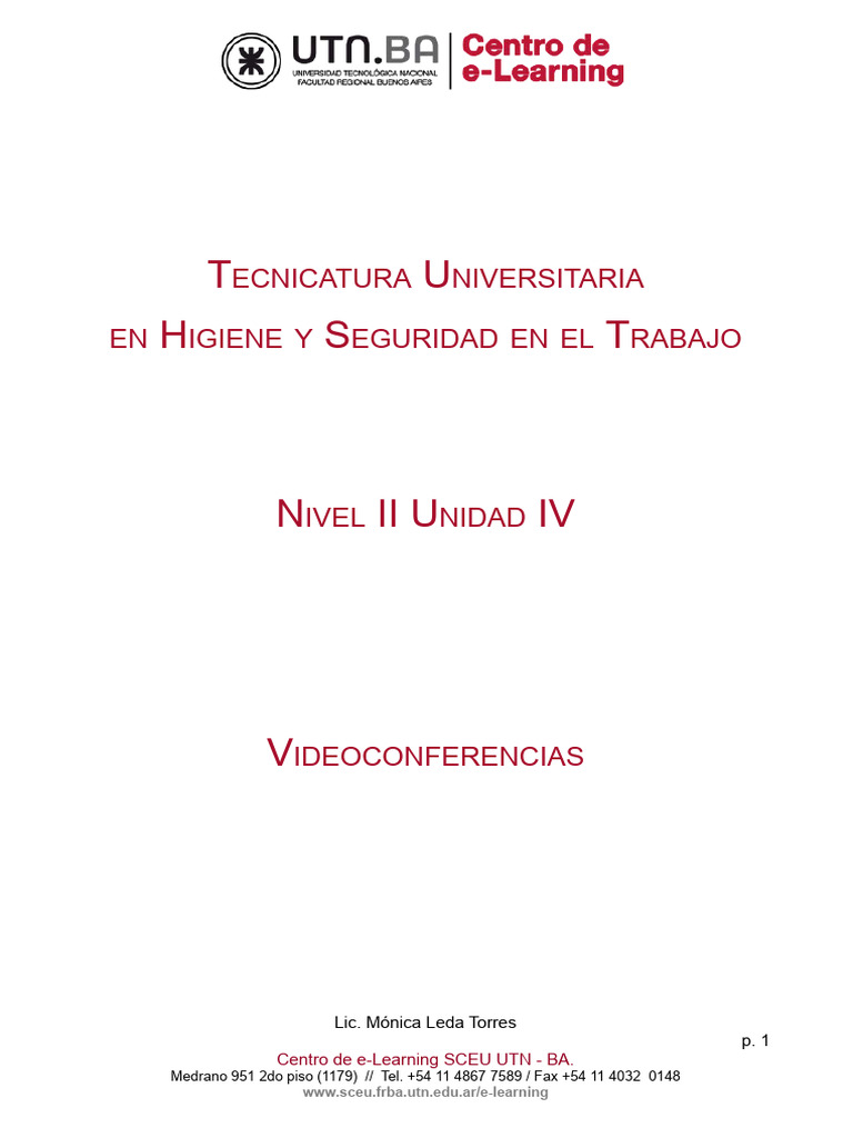 Tuhst Nivel Ii Unidad Iv Pdf Videotelefonía Archivo De Computadora