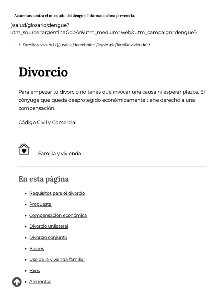 Ley Simple - Divorcio - Argentina - Gob.ar | PDF | Divorcio | Instituciones sociales