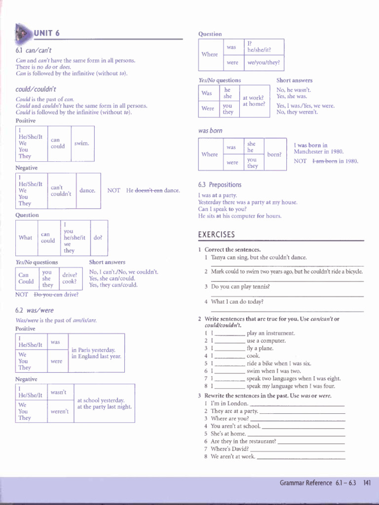 Grammar Reference - 6 To 14 | PDF