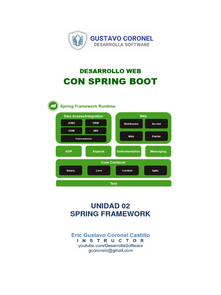 Unidad 02 | PDF | Spring Framework | Ingeniería de Sistemas