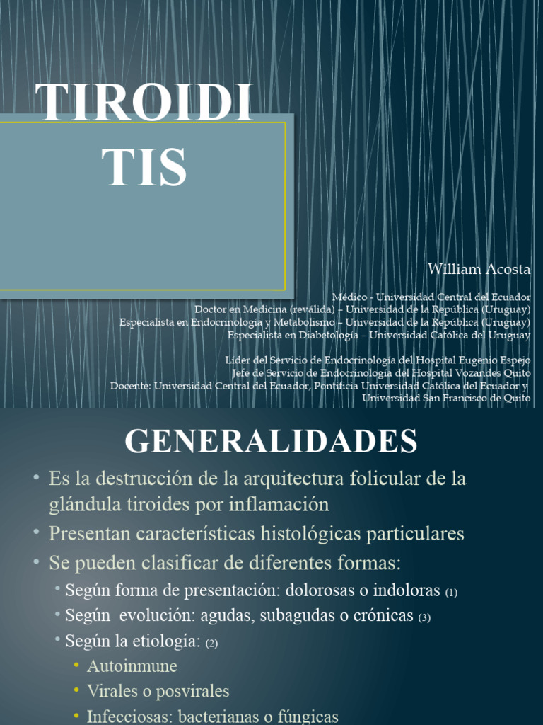 Tiroiditis | PDF | Medicina CLINICA | Tiroides