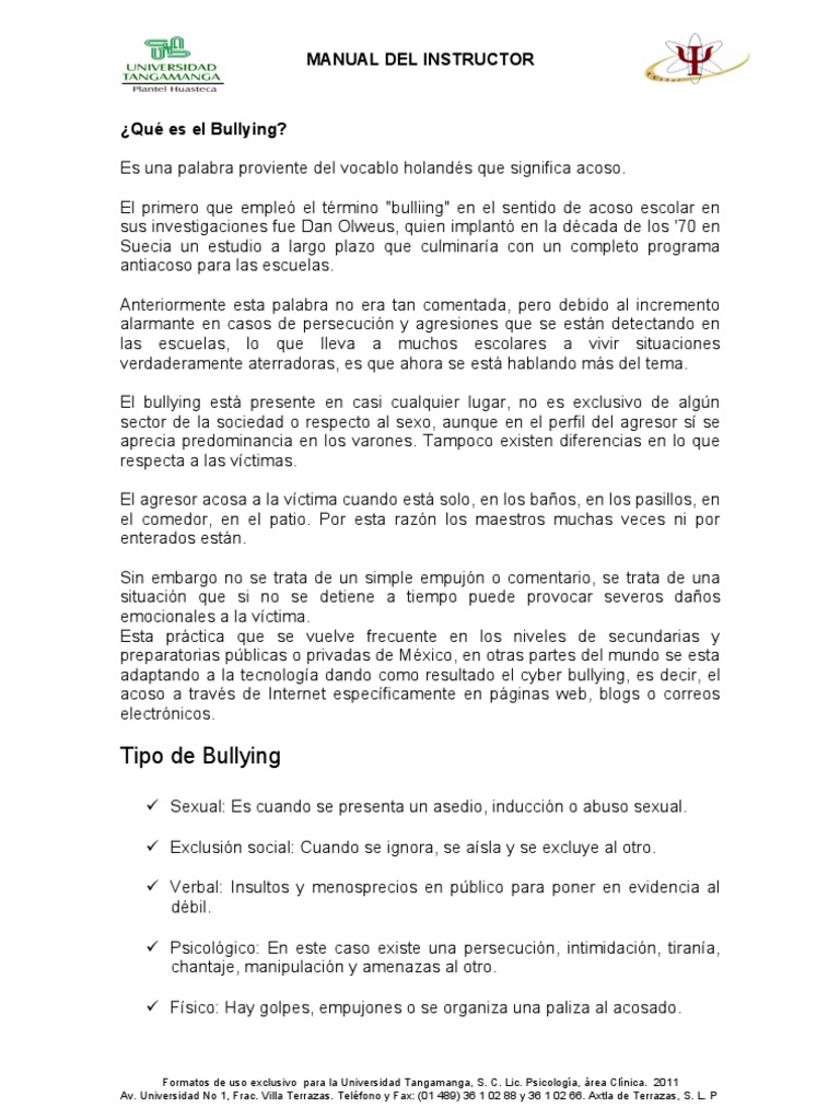 Manual Del Instructor | PDF | Conceptos psicologicos | Ciencias del ...