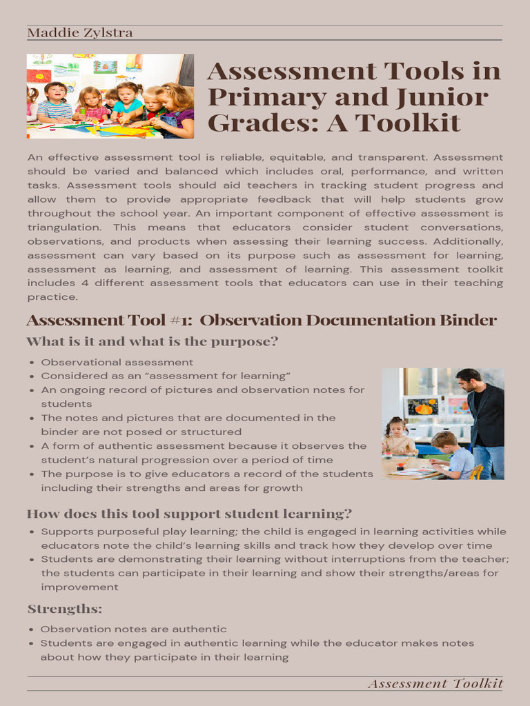 Effective Assessment Tools for Educators | PDF | Rubric (Academic ...
