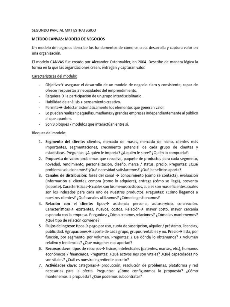 Segundo Parcial MKT Estrategico | PDF | Negocios económicos | Business