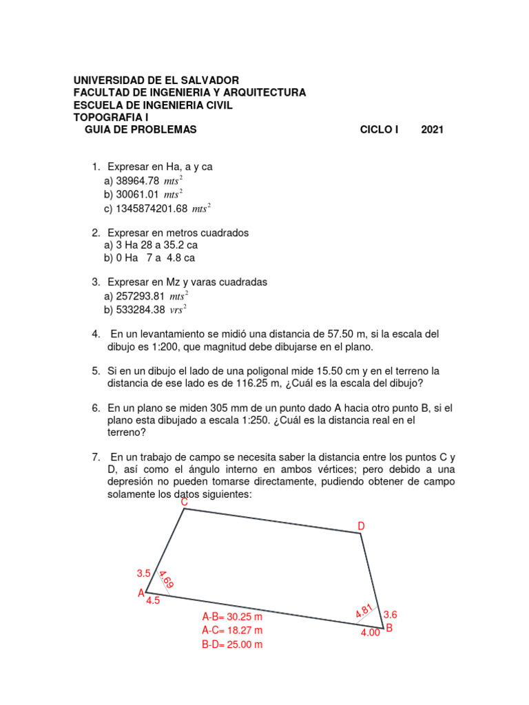 Guía de Ejercicios | PDF | Geometría euclidiana | Geometría Elemental