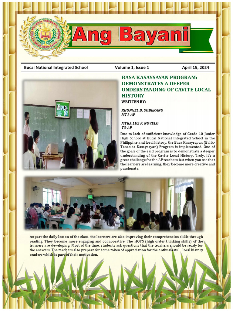 G10-BASA KASAYSAYAN (Balik-Tanaw Sa Kasaysayan) | PDF | Learning ...