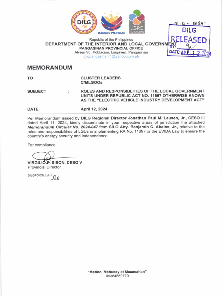 ROLES AND RESPONSIBILITIES OF THE LOCAL GOVERNMENT UNITS UNDER REPUBLIC ...