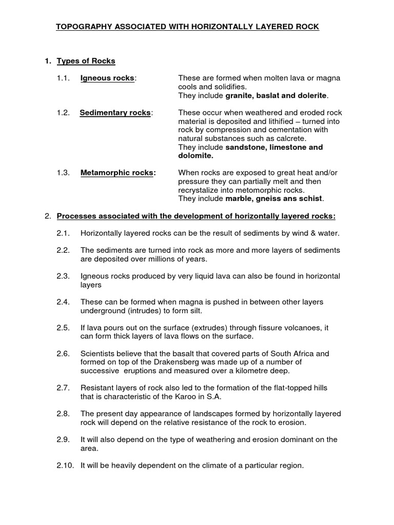 Horizontally-layered-rocks | PDF | Rock (Geology) | Sedimentary Rock