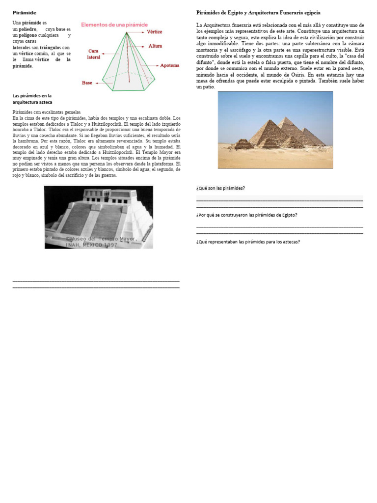 piramides | PDF | Pirámide