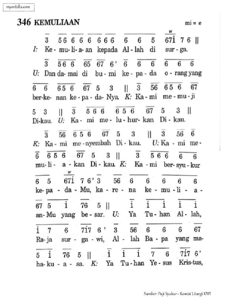 PS 346 Kemuliaan | PDF