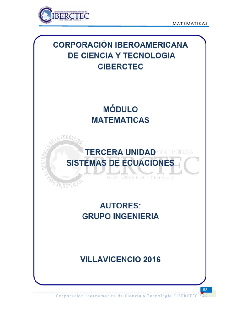 Desarrollo Del Modulo 3 Unidad | PDF | Ecuaciones | Álgebra
