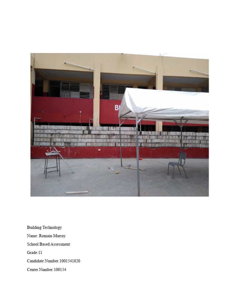 Building Technology S.B.A | PDF | Concrete | Mortar (Masonry)
