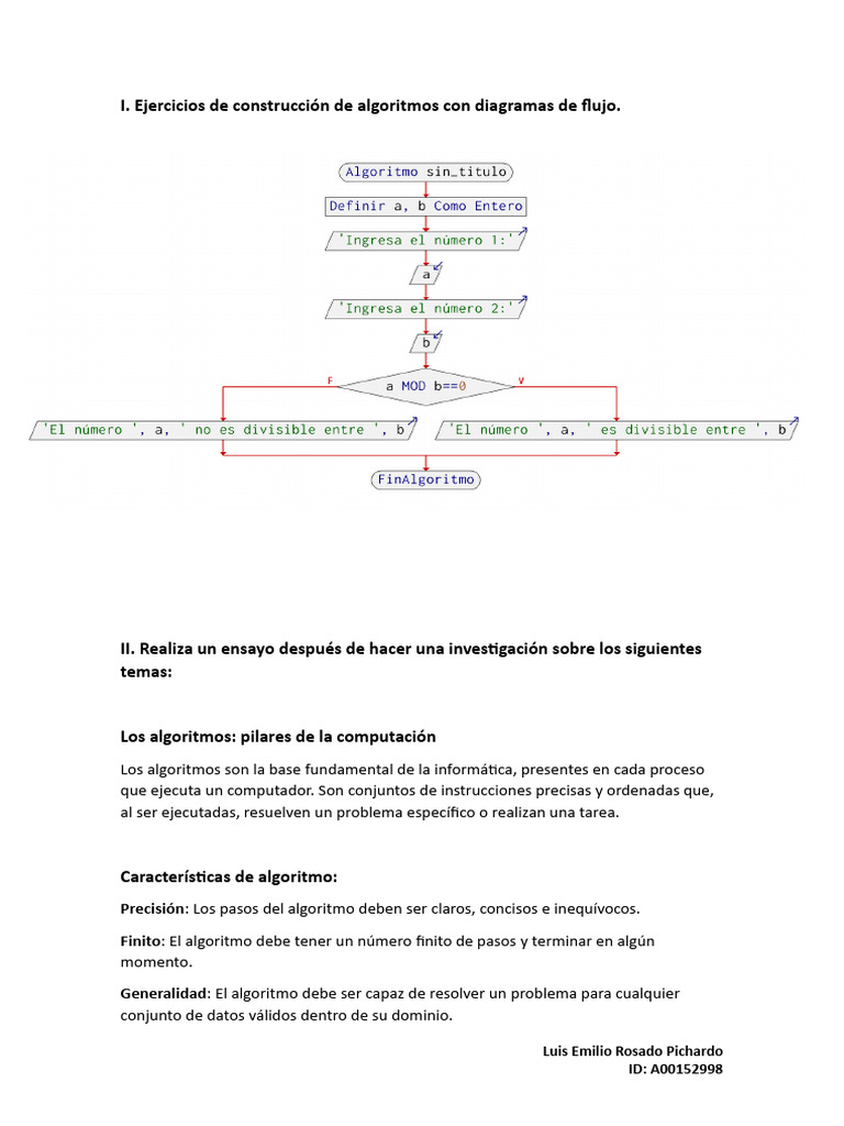 Construcción de Algoritmos Con Diagramas | PDF | Algoritmos | Lenguaje de programación