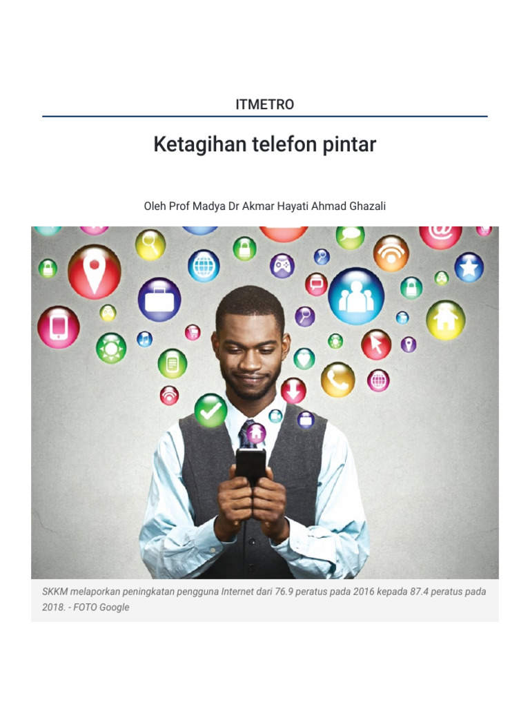 Ketagihan Telefon Pintar di Kalangan Pengguna | PDF | Bisnis | Komputer