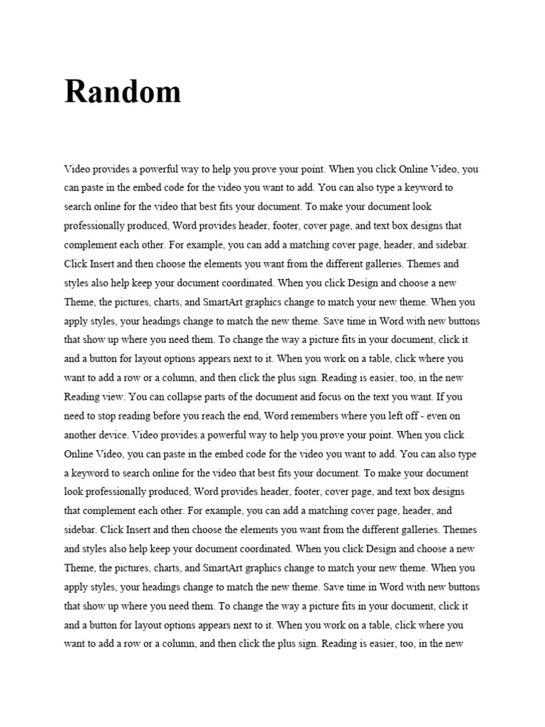 Random | PDF | Page Layout | Computing