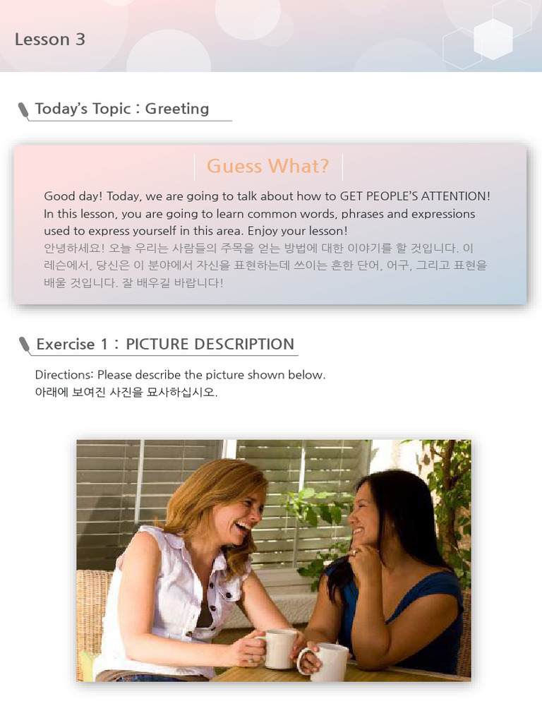 Speaking Advanced Sample | PDF