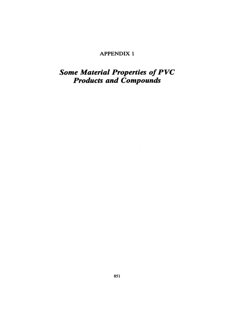 PVC Material Properties Overview | PDF | Strength Of Materials | Young ...