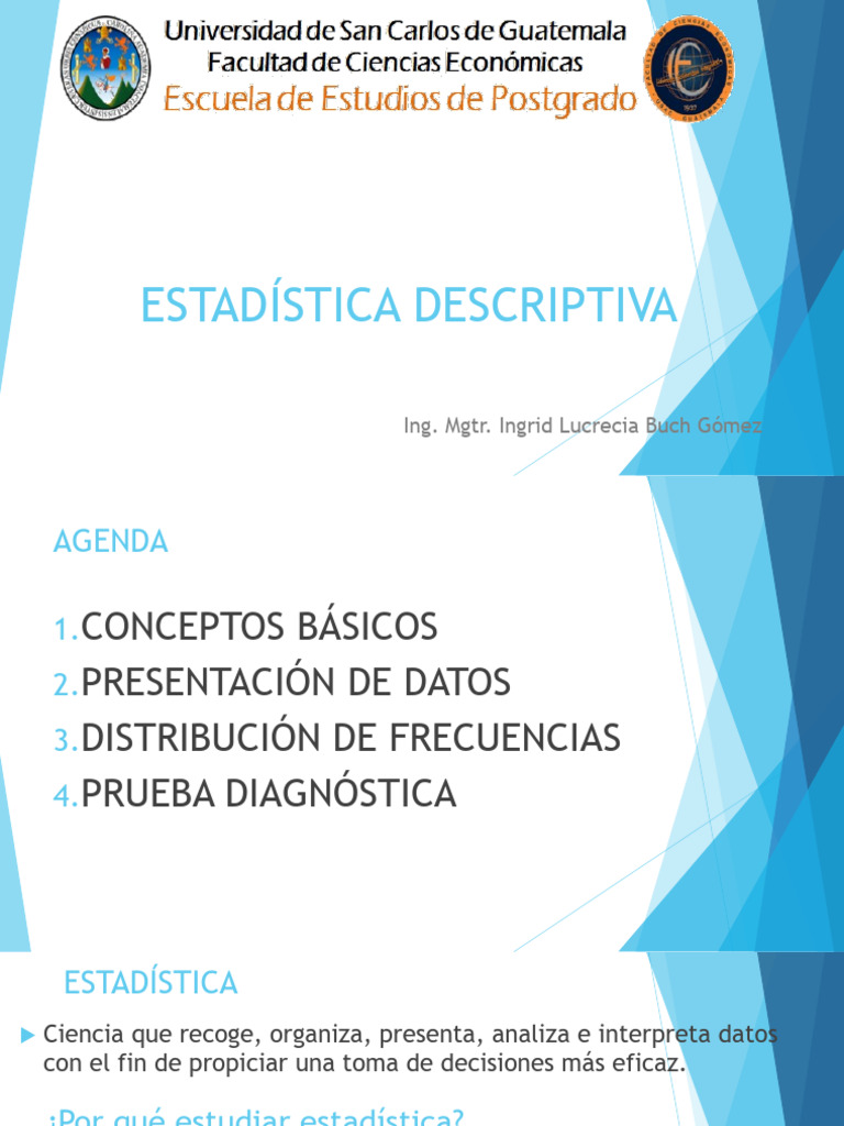 Estadística Descriptiva | PDF | Histograma | Estadísticas