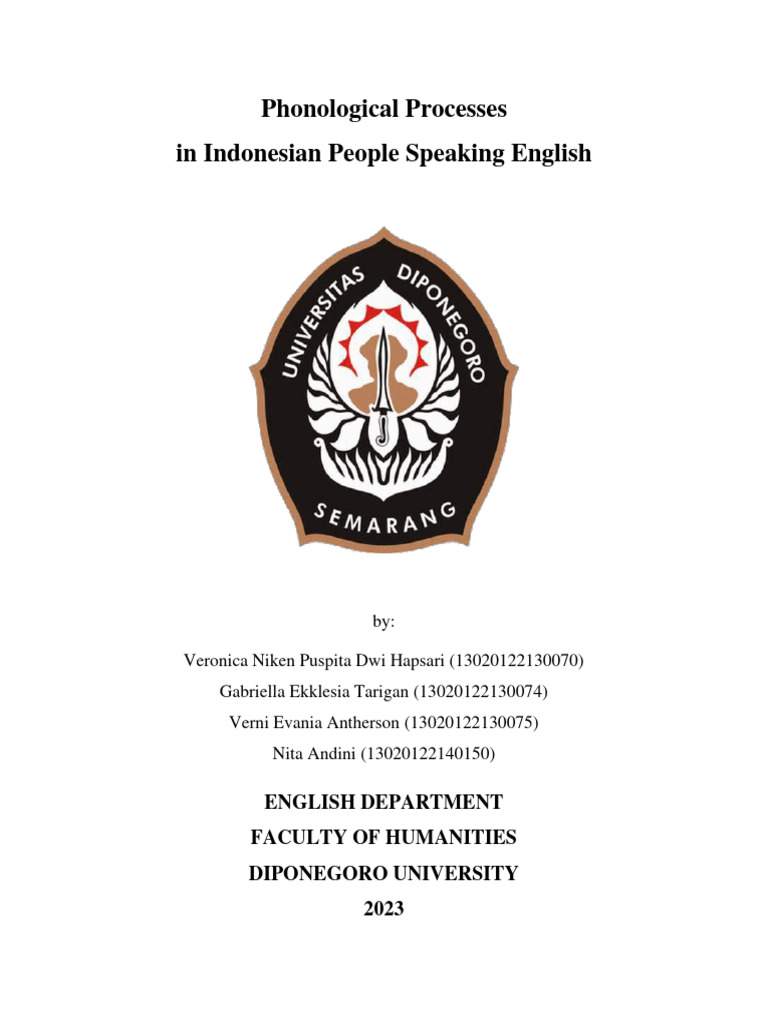 Phonological Process Pdf Consonant Phonology