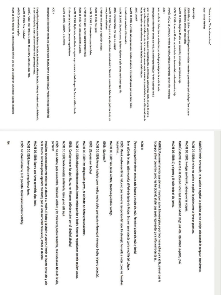 El Enfermito Mentiroso | PDF