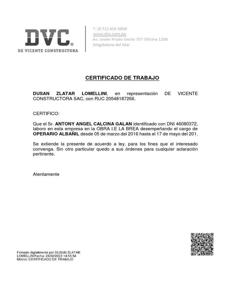 Contratista Vicente | PDF