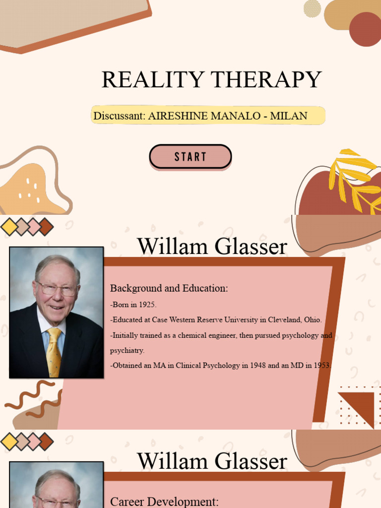 Reality Therapy & Choice Theory | PDF | Psychotherapy | Mental Disorder