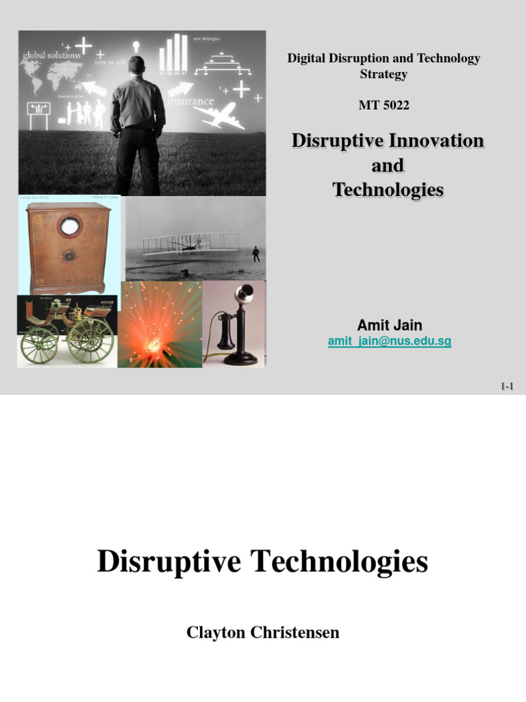 Characteristics of Disruptive Technologies | PDF | Disruptive ...