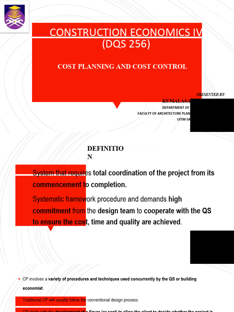 Cost Planning and Control in Construction | PDF | Risk | Prices