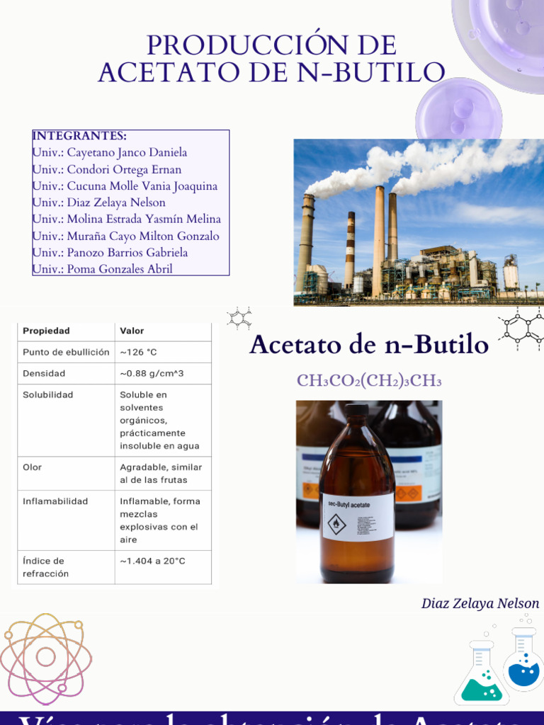 Producción de Acetato de N-Butilo | PDF | Catálisis | Cinética química