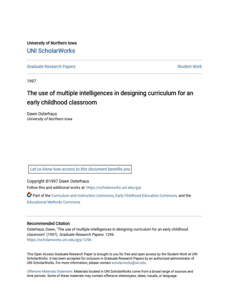 MI | PDF | Educational Assessment | Learning