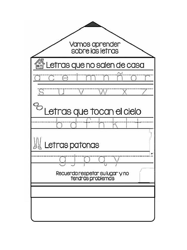 Ficha Posición de Las Letras | PDF