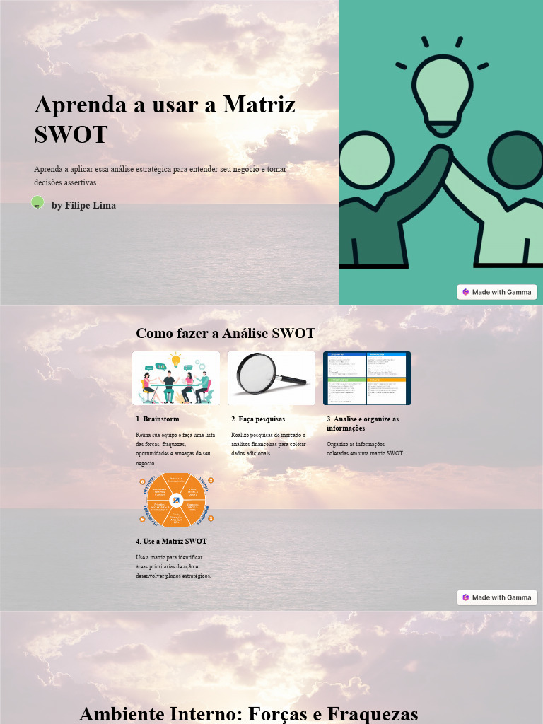 Aprenda A Usar A Matriz SWOT | PDF | Análise SWOT | Business