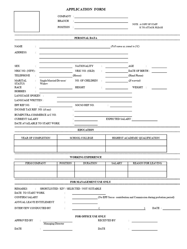 INTERVIEW FORM | PDF