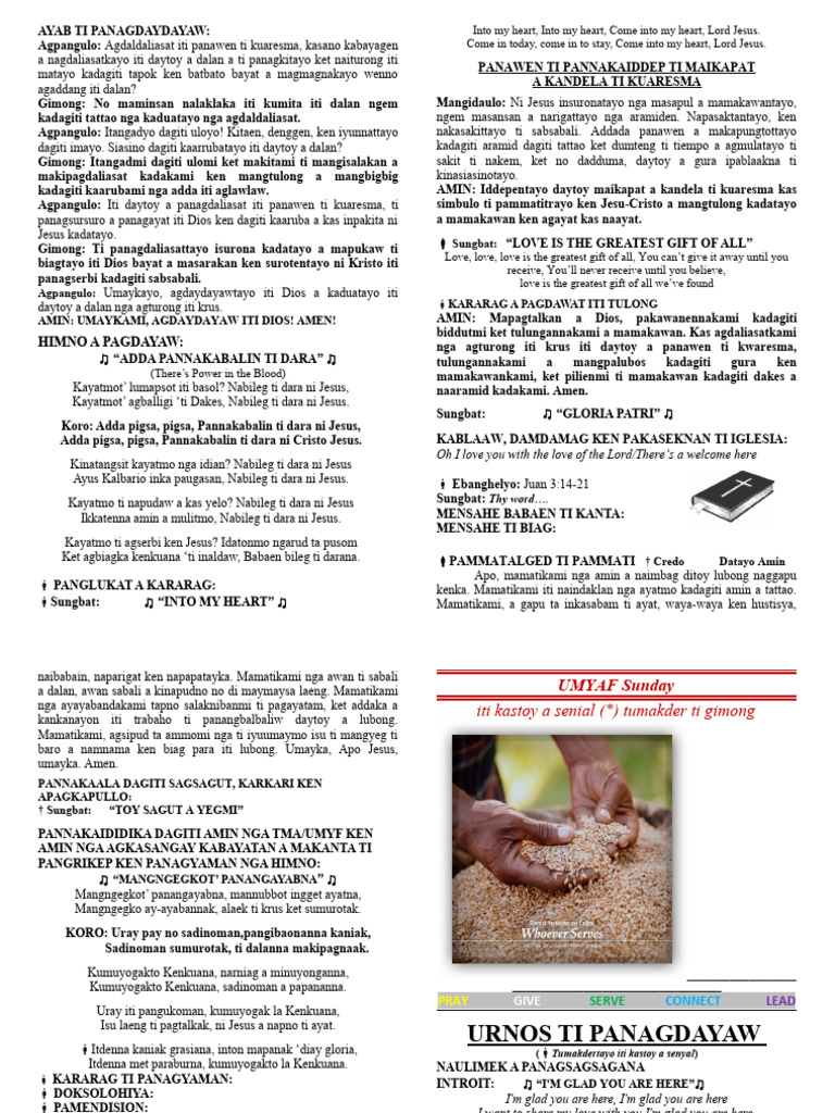 5TH Sunday in Lent | PDF